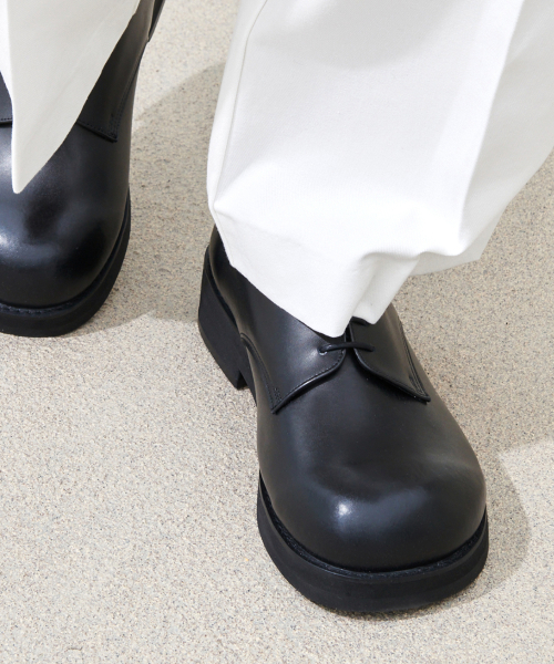 MUSINSA公式 | FIRENZE ATELIER Balloon Toe Casual Derby Shoes