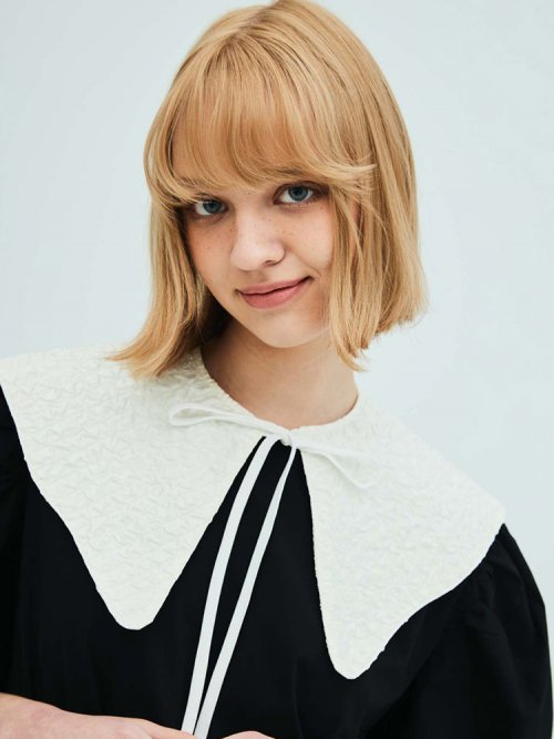 MUSINSA | OPENING SUNSHINE wave collar ivory