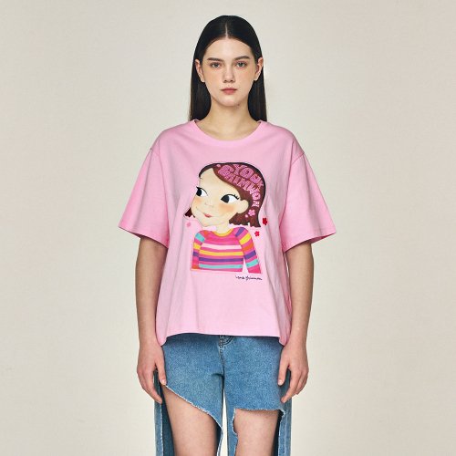 MUSINSA | YOUK SHIM WON Sparkling T-shirt F Ria