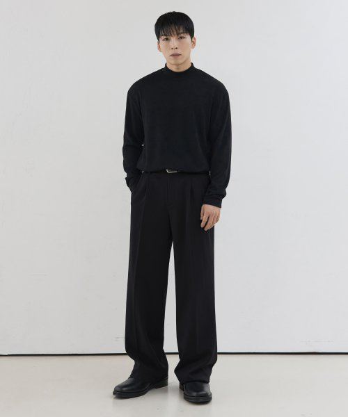 '[드로우핏X깡스타일리스트] 투턱 밴딩 와이드 슬랙스 [BLACK]' 최저가 검색, 최저가 49,800원 - 할인 알림