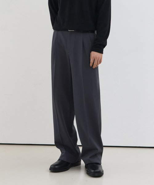 MUSINSA | DRAW FIT [Draw Fit X Gang Stylist] Two-tuck Banding Wide ...