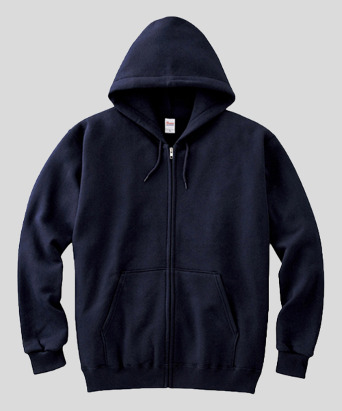 MUSINSA | PRINTSTAR 217-MLZ plain hooded zip-up deep navy