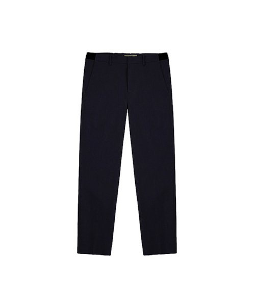 MUSINSA | AD HOC Men's Linen Texture Slacks (DK-NAVY)