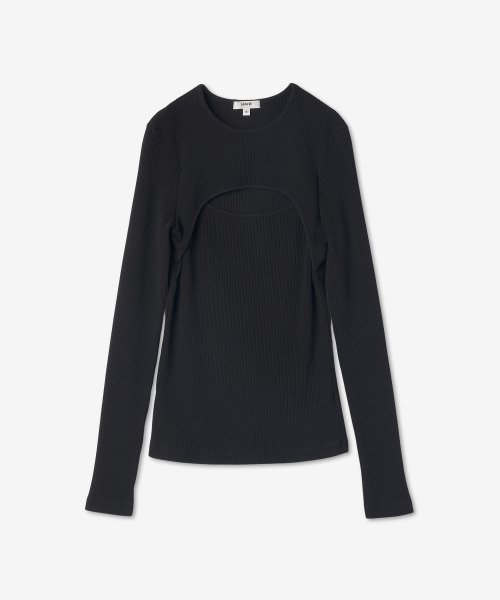 MUSINSA | AGOLDE Women's Cutout Knit - Black / A71391387BLK