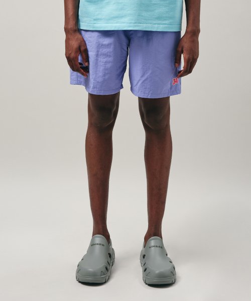 MUSINSA | MAYOL Nylon Boxing Shorts_Berry Perry