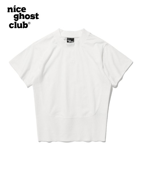 MUSINSA | NICE GHOST CLUB WAIST RIB TEE_WHITE(NG2DMUT509A)