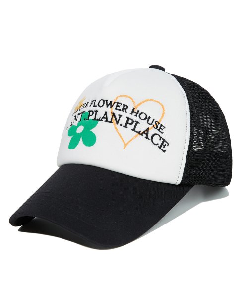 MUSINSA | KIIMUIR PPP Flower Mesh Cap_Black