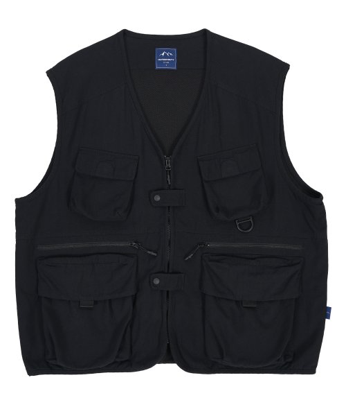 MUSINSA | HAVEOFFDUTY Oxford Compact Camper Vest (Black)