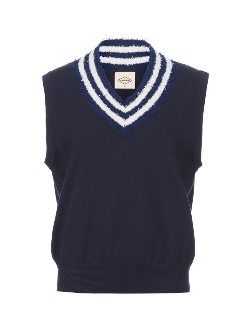 MUSINSA | GENERAL IDEA Terry Mix Vest [NAVY] / SBC1U53017