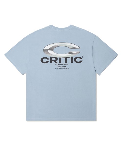 크리틱(CRITIC) Chrome C Logo T-Shirts Sky Blue - 사이즈 & 후기 | 무신사