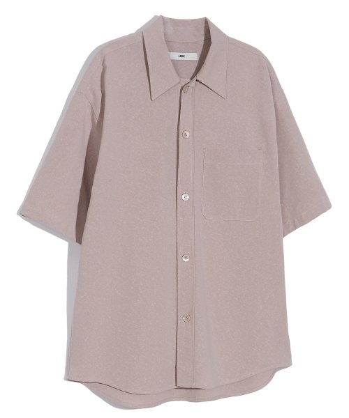 MUSINSA | MMIC Lint Half Shirt Recycled Cotton Nep_Dusty Pink