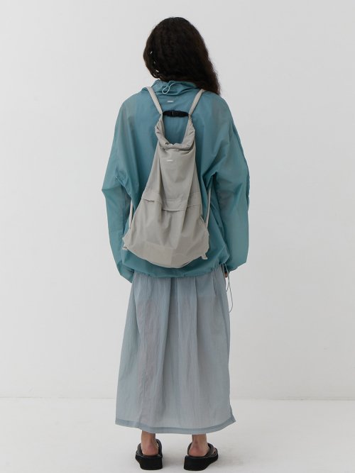MUSINSA公式 | AMOMENTO SHEER RIPSTOP STRING ANORAK (SKY BLUE)