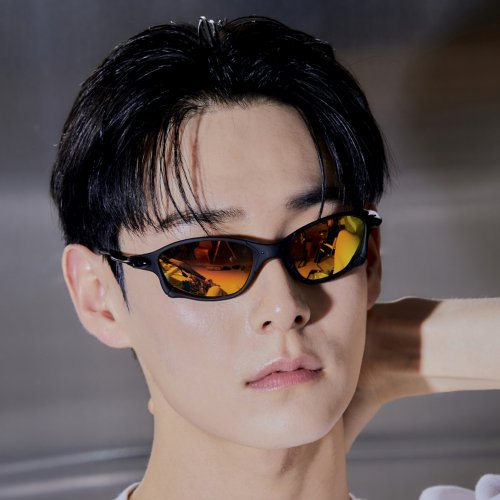 MUSINSA | HYBITION Shark Black / Orange Mirror Lens (Polarized Lens)