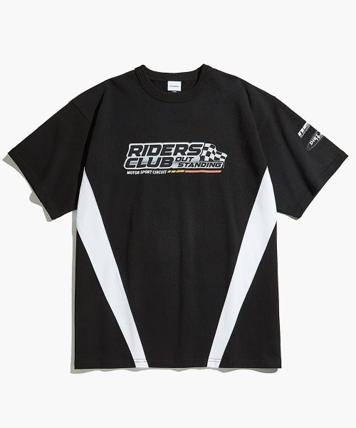 MUSINSA | OUTSTANDING MOT SERIES TEE (RIDERS CLUB)_BLACK