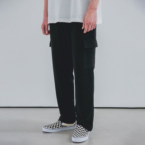 MUSINSA | ALVINCLO Comfort Plain Banding Knit Cargo Pants PAN9906 (1 COLOR)