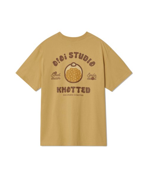 오아이오아이 컬렉션(OIOI COLLECTION) [오아이오아이 X 노티드] CREAM LOGO T-SHIRTS_MUSTARD ...