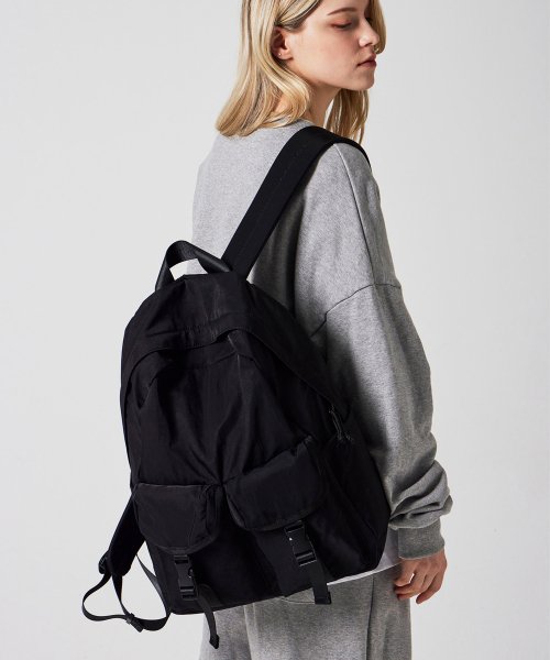 MUSINSA | BSMT Washed nylon two-pocket backpack