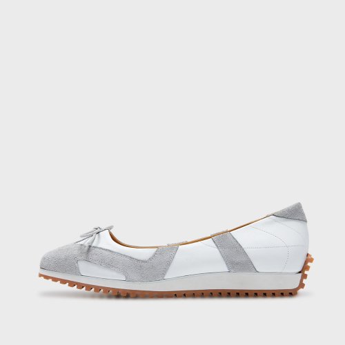 MUSINSA | NEGATIVE THREE Rila Ribbon Flat Sneakers WHITE