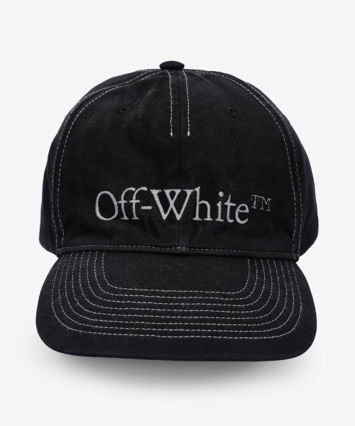 MUSINSA | Off White BookISH Logo Sticky Cap - Black / OMLB041S23DEN0061001