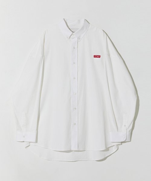 MUSINSA | VTWO Logo Emblem Shirt_White