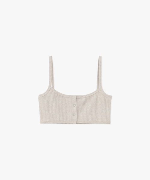 썬번프로젝트(SUNBURNPROJECT) Front button up bra top (OAT) - 사이즈 & 후기 | 무신사