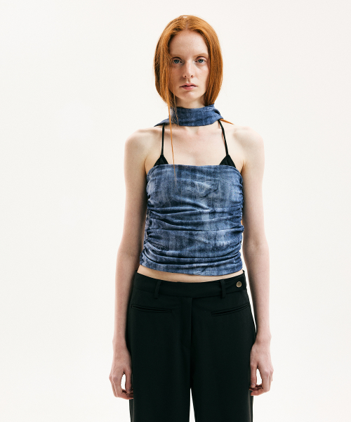 MUSINSA | FORHER Hot Summer Muffler Top Set White/ Pink/ Sora/ Denim