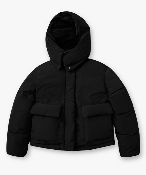 MUSINSA | LAFUDGE FOR WOMAN [Woman] Big Hoodie Down Puffer jacket_Black