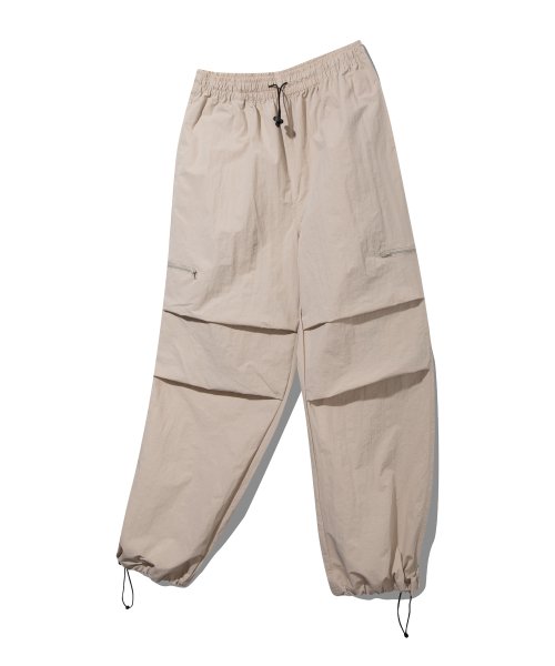 MUSINSA | NP STUDIO Parachute Semi Wide String Pants Ivory