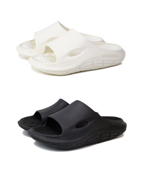 츄바스코(CHUBASCO) [2PACK] NUBE MEN SLIDE BLACK CREAM 2종 - 사이즈 & 후기 | 무신사