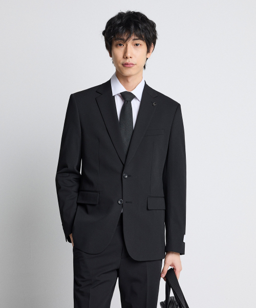 MUSINSA | STCO Tech-Poly 4-Way Span Essential Suit Jacket_Black (Classic Fit)