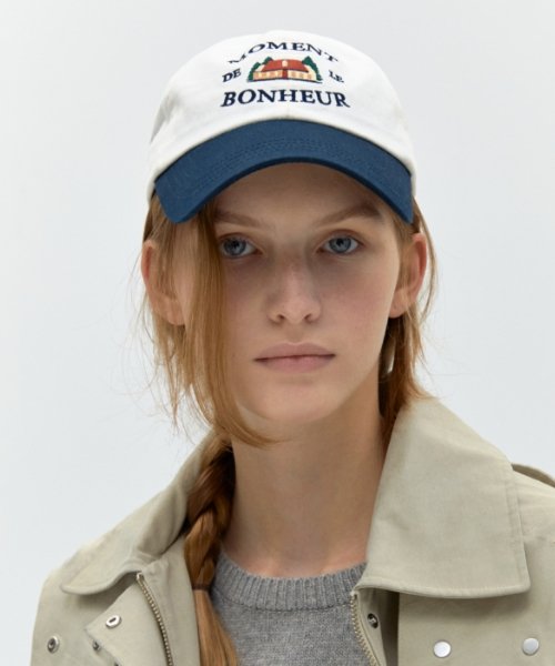 MUSINSA | DEPOUND Bonur Ball Cap [Ivory/Navy]