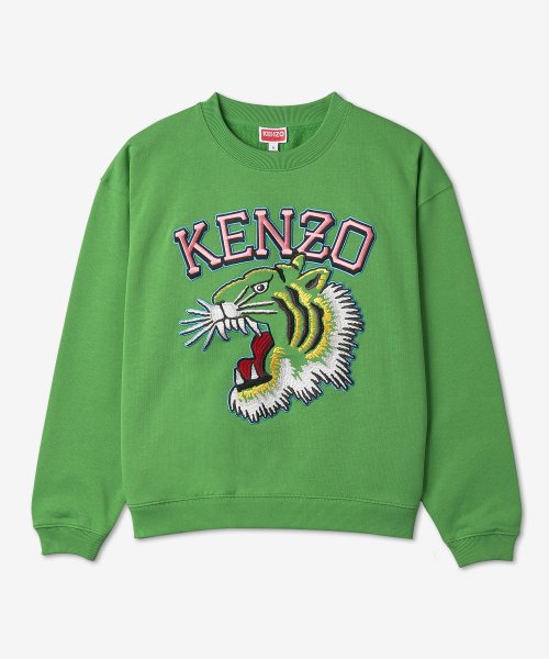MUSINSA KENZO Tiger Varsity Regular Sweatshirt Green FD62SW0954MF57