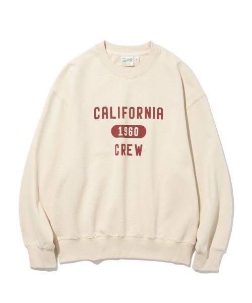 유니폼브릿지(UNIFORM BRIDGE) cal. crew sweatshirt cream - 사이즈 & 후기 | 무신사