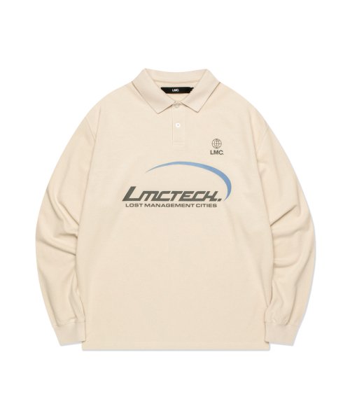 MUSINSA | LMC TECH PK COLLAR LONG SLV TEE CREAM