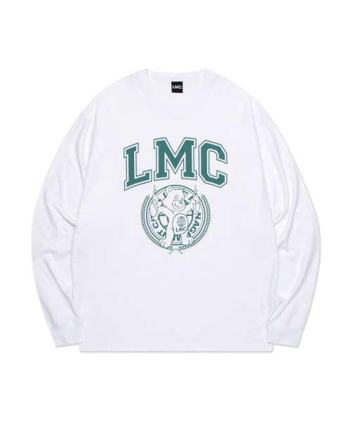 MUSINSA公式 | LMC COLLEGE BEAR LONG SLV TEE white