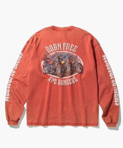 MUSINSA公式 | OUTSTANDING MOT SERIES LONG SLEEVE(BORN FREE)_VINTAGE RED