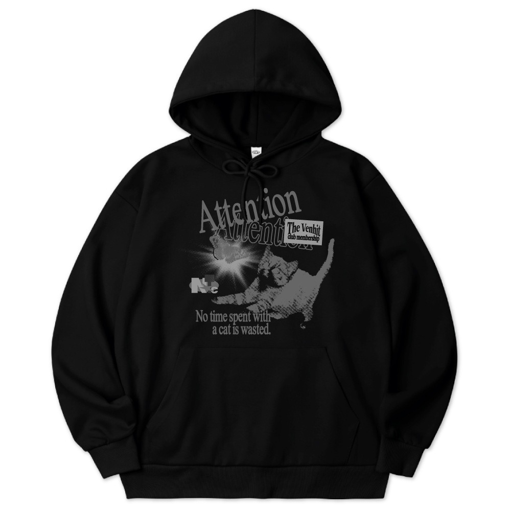 VENHIT Attention Cat 帽T (Creatrip)