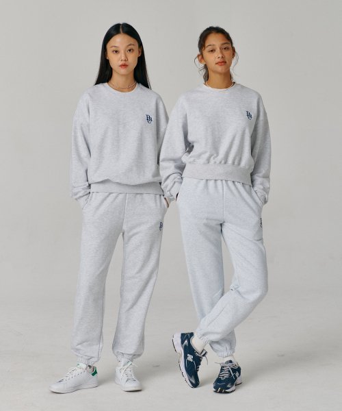 MUSINSA | PAPERBOY [Set] Women's PBC Sweat Set-up - White Melange