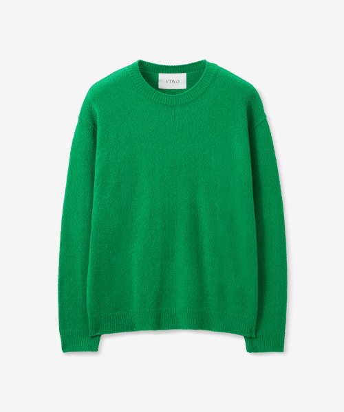 MUSINSA | VTWO Bookle Knit Sweater_Green MUSINSA | VTWO Bookle Knit Sweater_Green