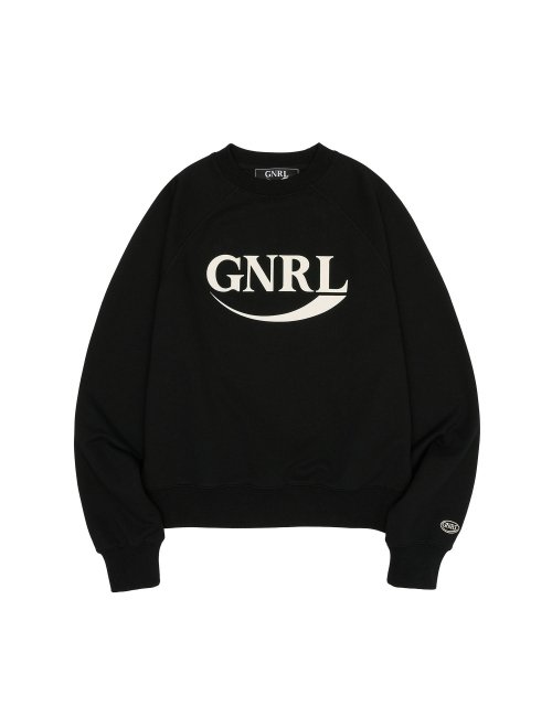 MUSINSA | GENERAL IDEA GNRL Raglan Sweatshirt [BLACK] / SBC3U02006