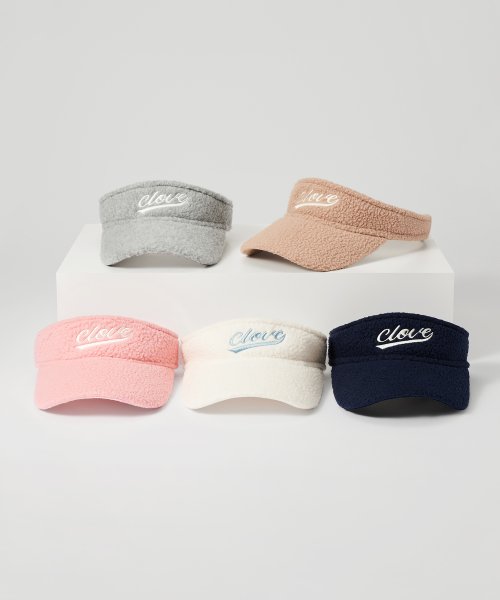 MUSINSA | CLOVE [23FW clove] Boa Fleece Sun Visor (5color)