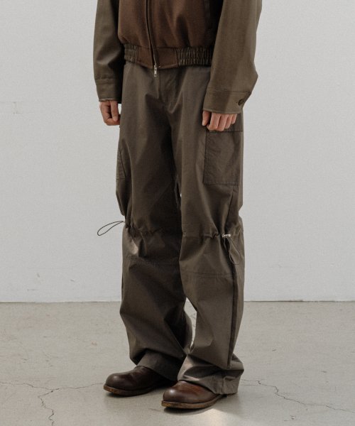MUSINSA | BASEMOMENT CN String Cargo Pants Khaki