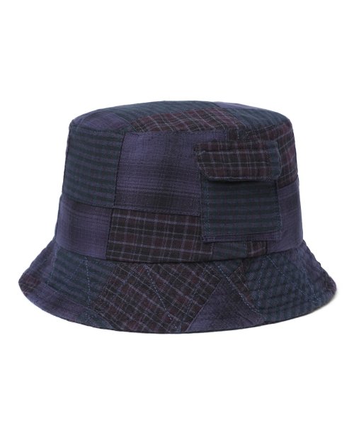 MUSINSA | thisisneverthat® Patchwork Bucket Hat Navy