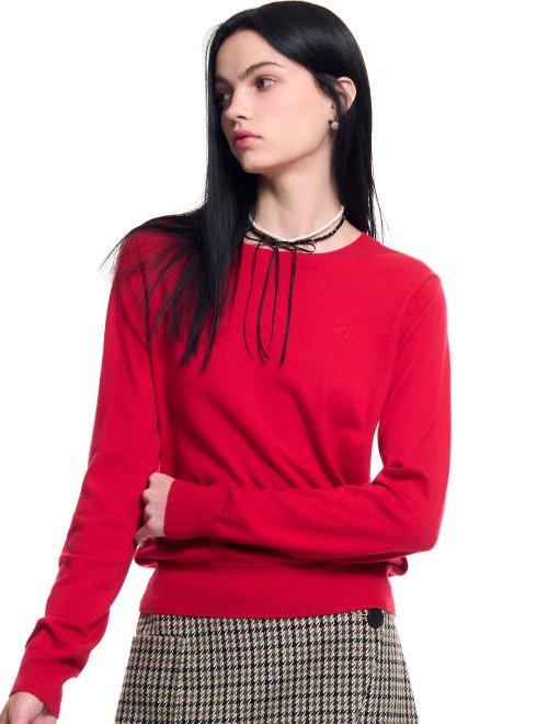 MUSINSA | GENERAL IDEA GNRL Wool Classic Pullover [RED] / WBC3L05509