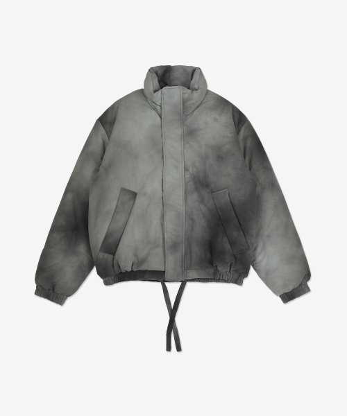 MUSINSA | ACNE STUDIOS Men's Tie Dye High Neck Padded Jacket - Gray ...