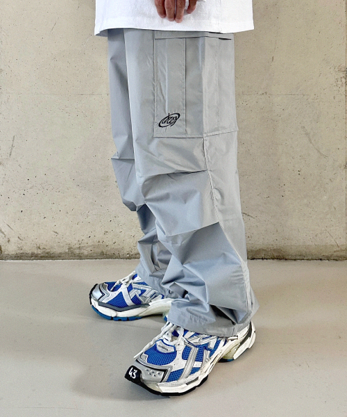 드러그 프로덕트(DRUG PRODUCT) COATING NYLON PARACHUTE PANTS, GRAY - 사이즈 & 후기 | 무신사