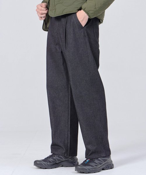 디스펑트(DYSFUNCT) Nonfade One Tuck Wide Denim Pants (BLACK) - 사이즈 & 후기 | 무신사