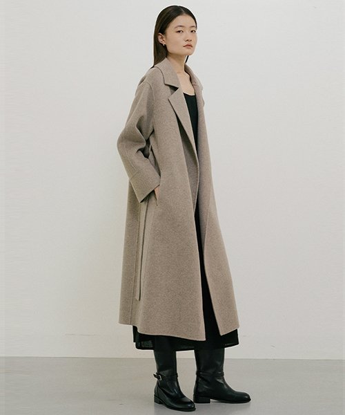 MUSINSA | LINGSEOUL handmade cashmere coat-brown
