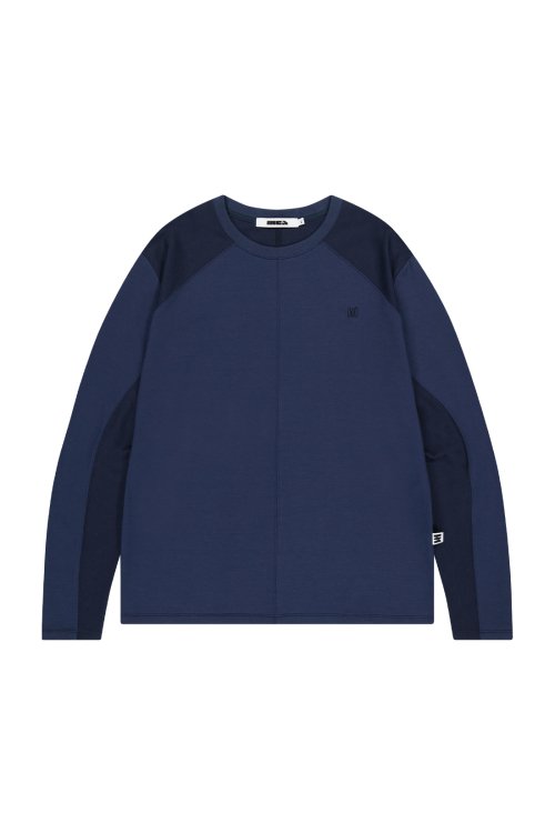 MUSINSA | MEA ESSENTIAL LONG BASIC TEE [NAVY]