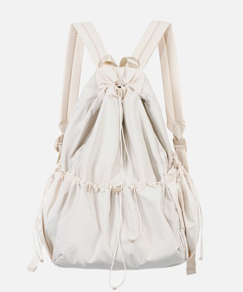 MUSINSA | BEIPRIL Leaf Backpack (Ivory)